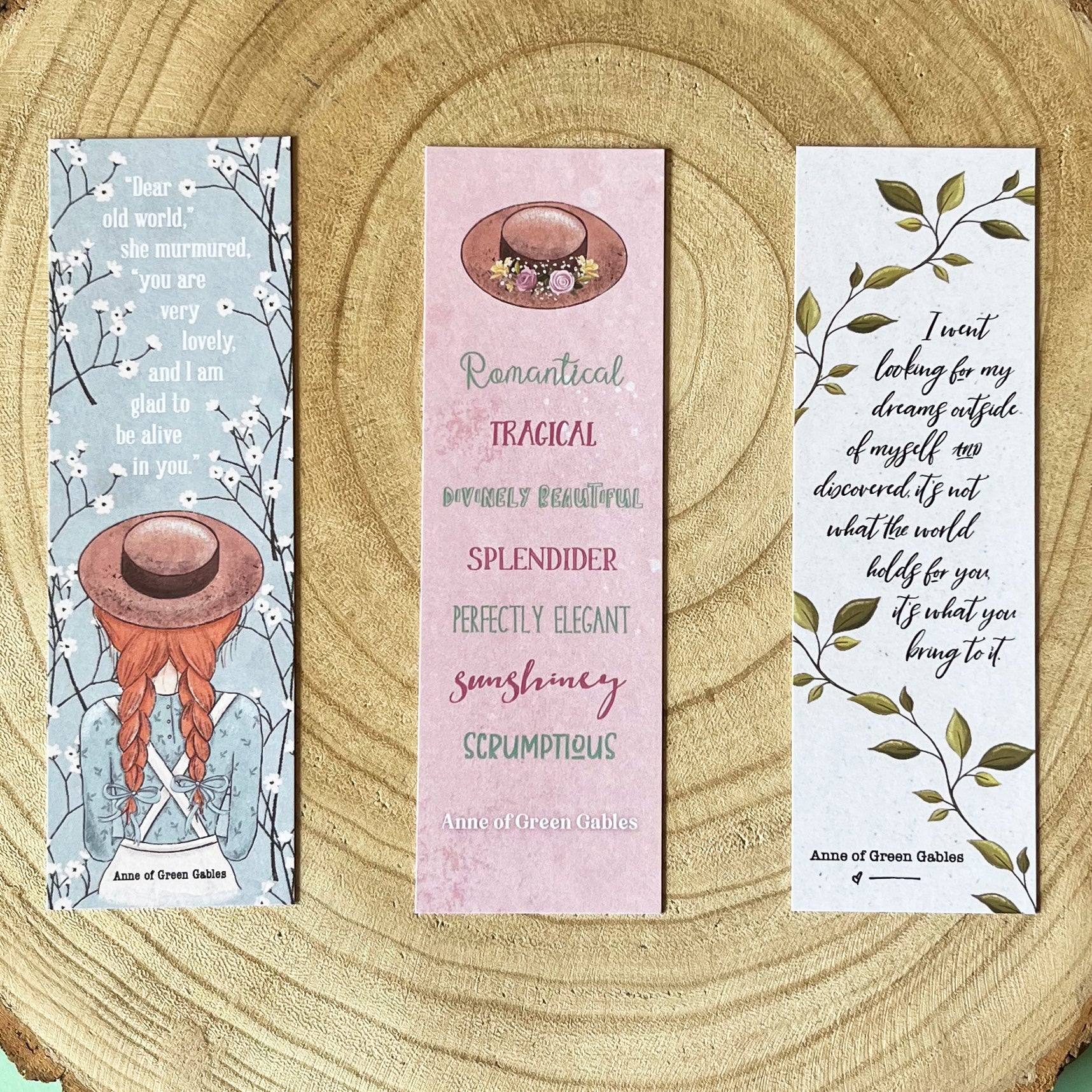 Anne of Green Gables Bookmarks – Quote and Quill