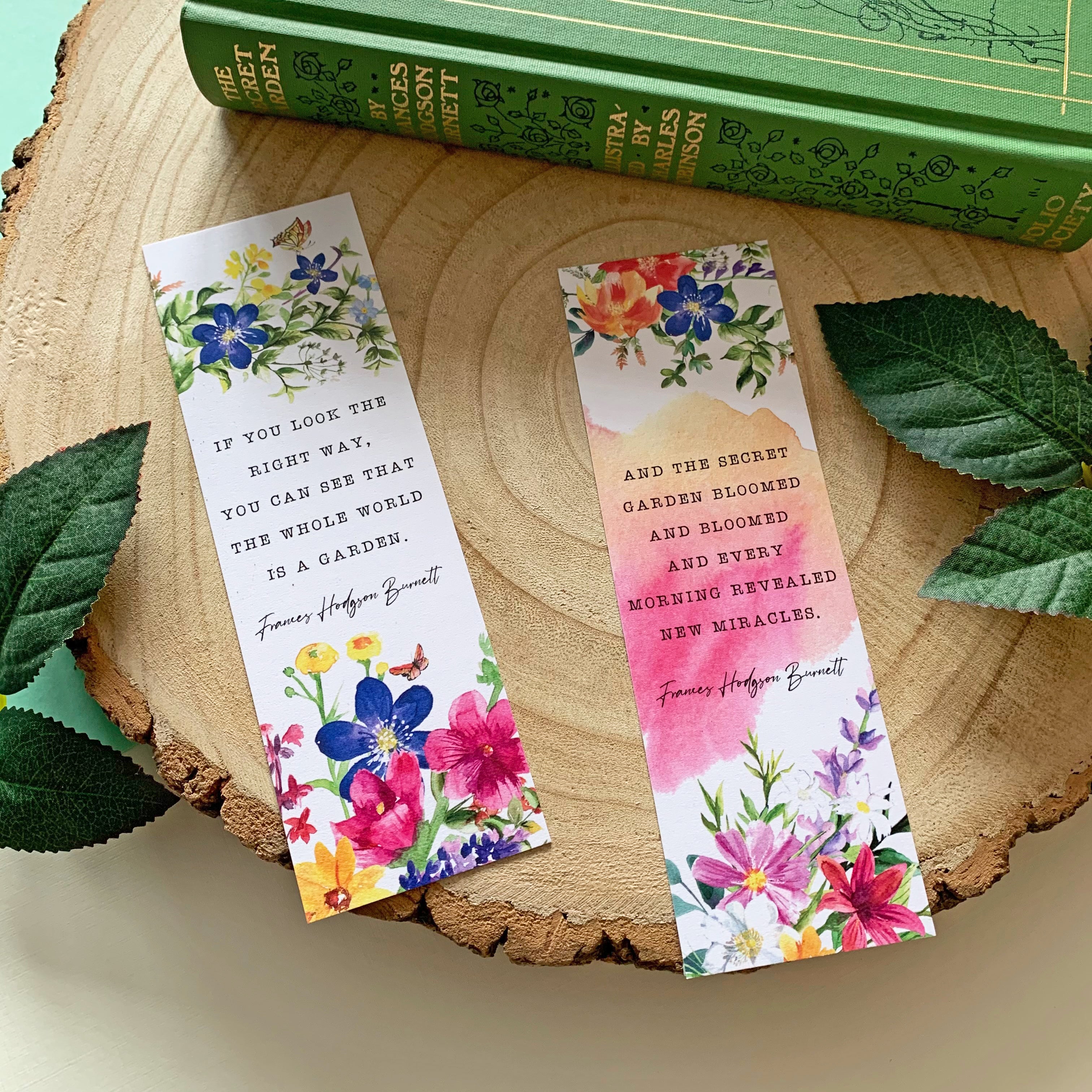 The Secret Garden Bookmarks – Quote and Quill