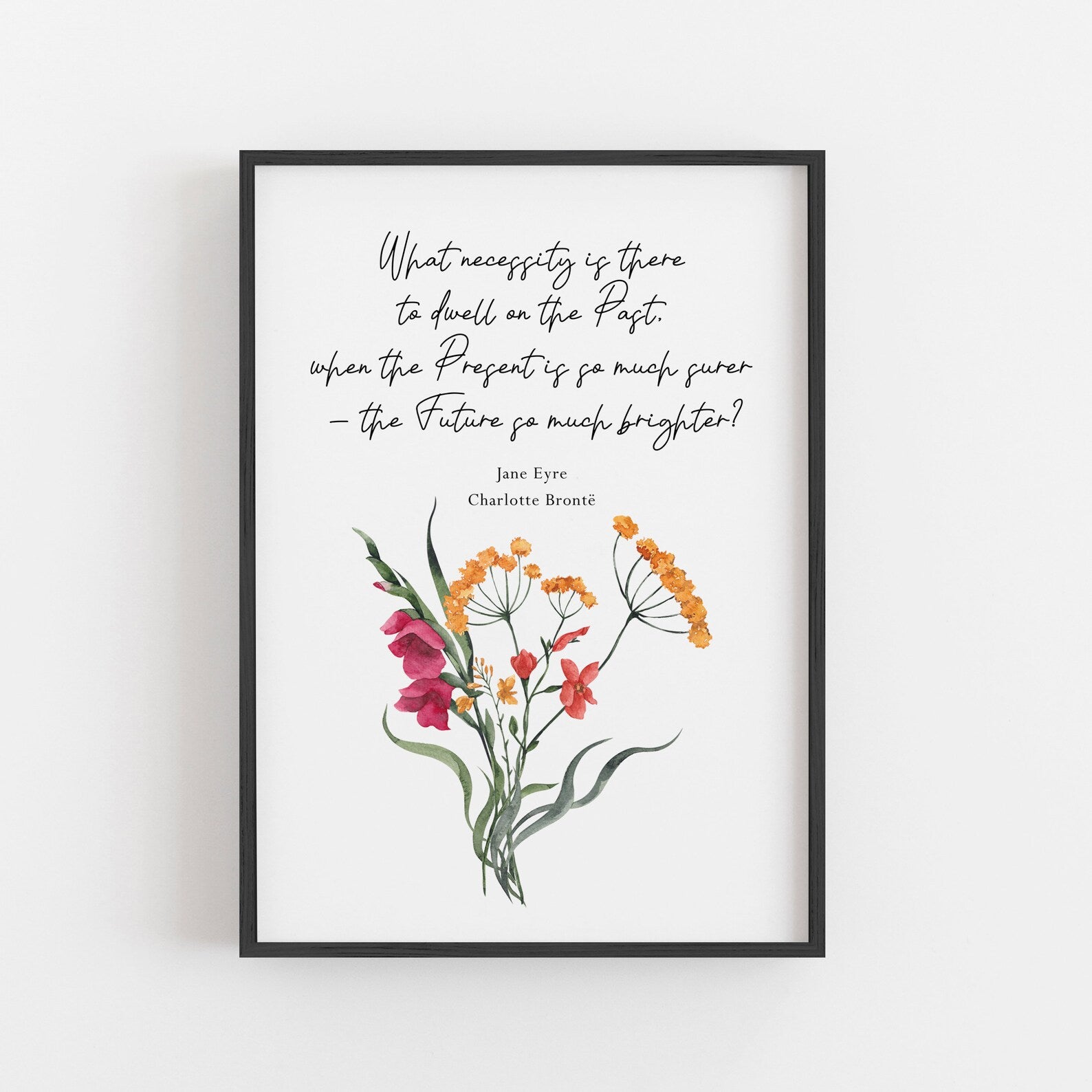 Jane Eyre Drawing Quotes Jane Eyre Quote Typewriter Print Literary